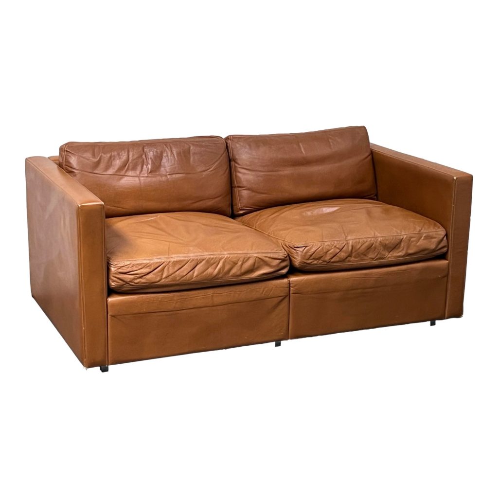 Vintage Marco Fine Furniture Pfister Cognac Leather Loveseat - Design ...