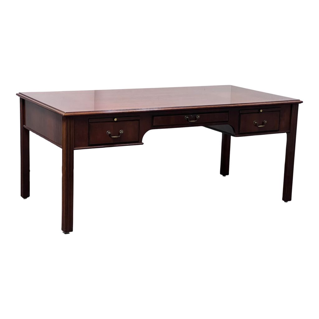 Vintage Jofco Cherrywood Executive Desk - Design Plus Gallery