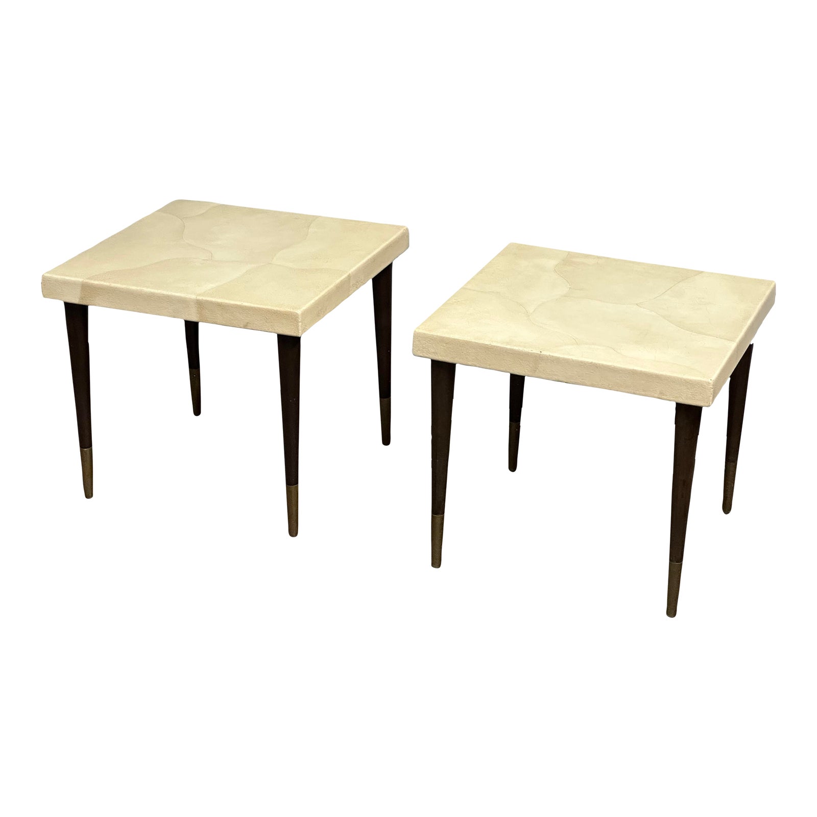 johnson-furniture-co-paul-frankl-lacquered-goatskin-parchment-side ...
