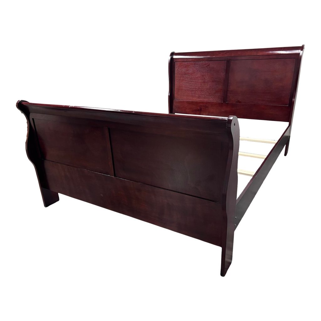 Queen Size Coaster Fine Furniture Mahogany Sleigh Bed Frame - Design ...