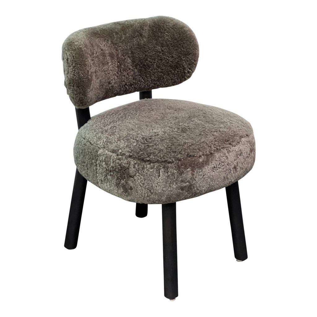Custom Design Shearling Dining/Office Chair. Original Price: $1,700 ...