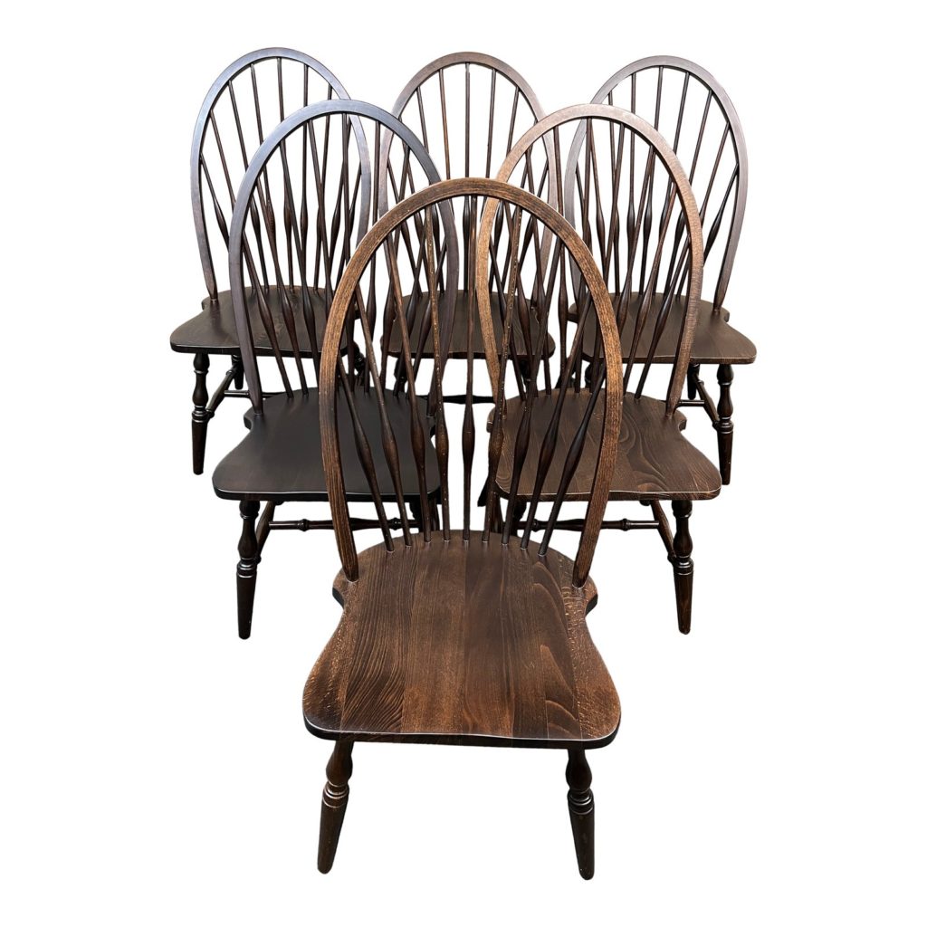 Kli Logatech Vintage Windsor Spindle Back Chairs, Set of Six - Design ...