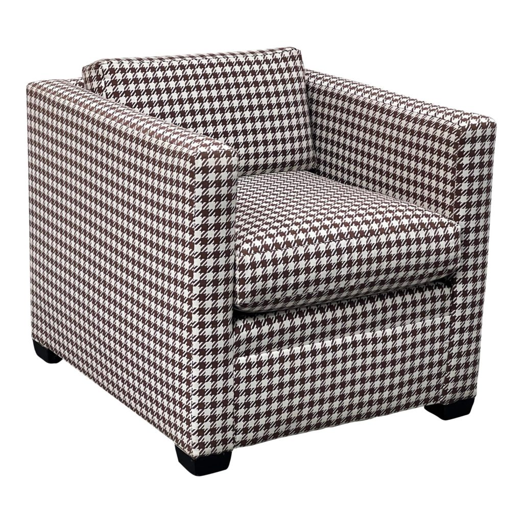 Cisco Brothers Custom Houndstooth Occasional Club Chair - Design Plus ...