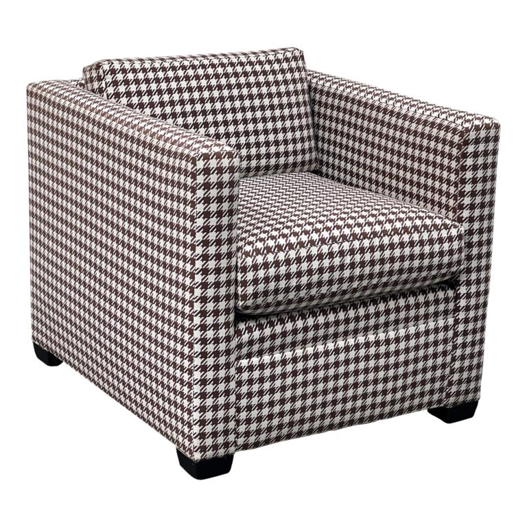 Cisco Brothers Custom Houndstooth Occasional Club Chair - Design Plus ...