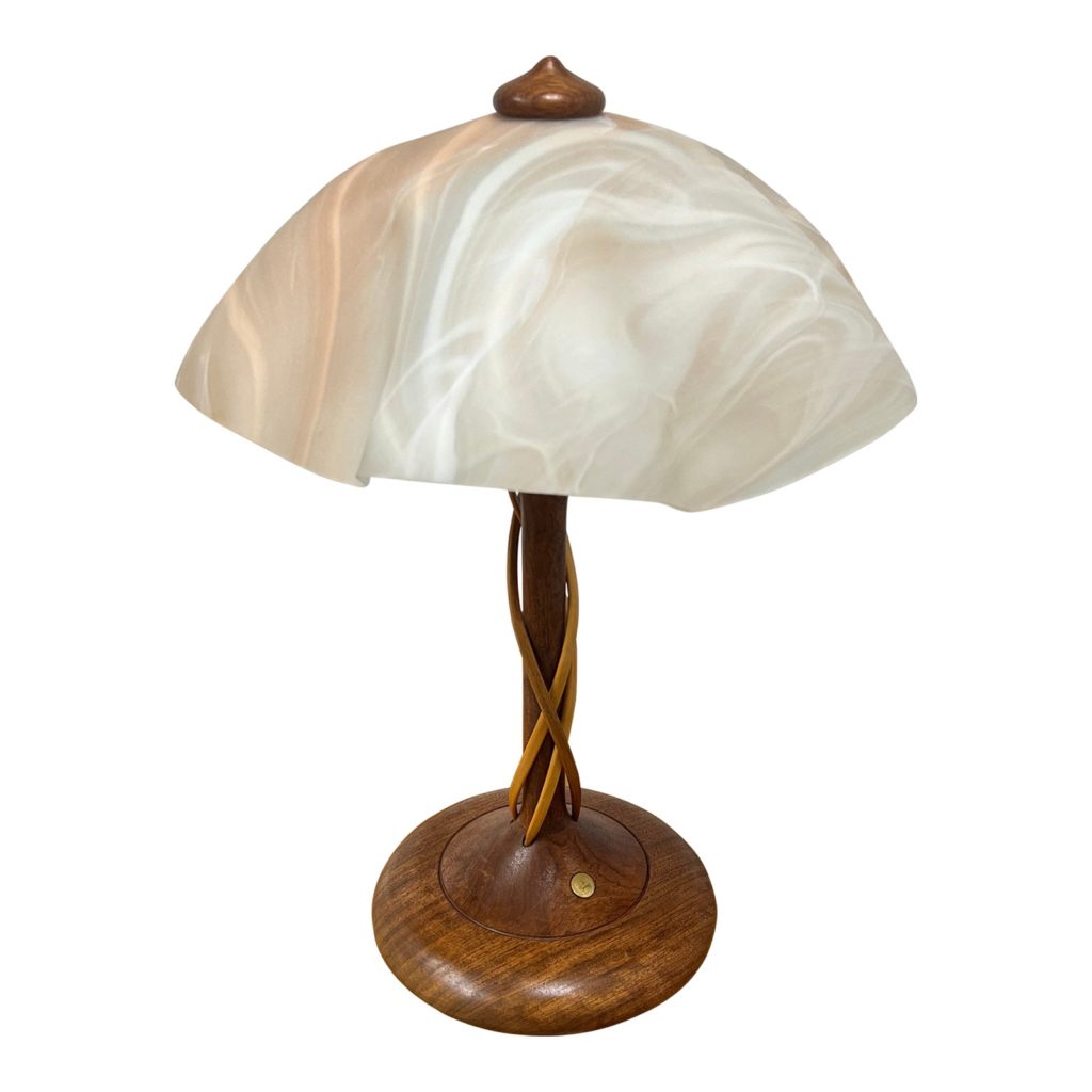 Clark Renfort Bubinga Ridge Table Lamp With Cherrywood Tendrils ...