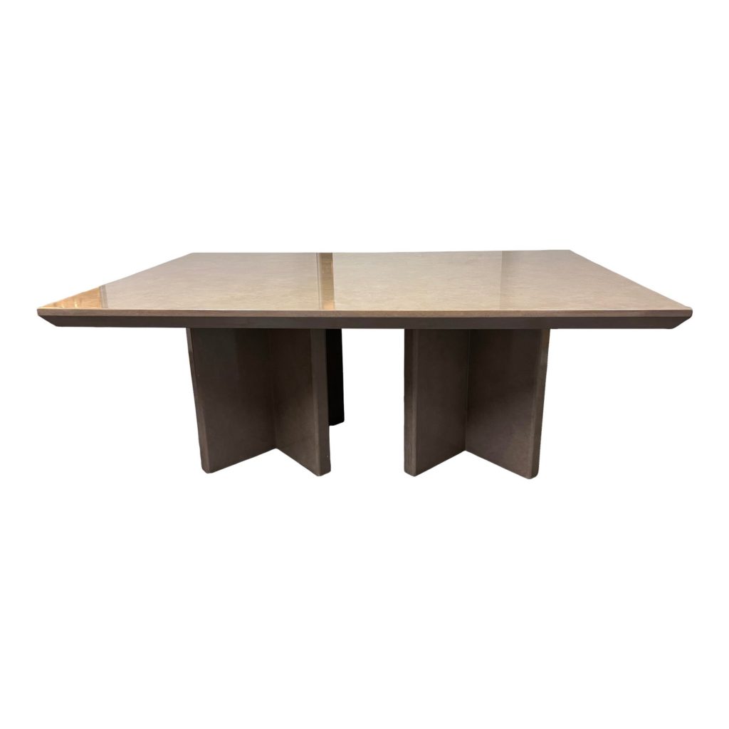 Contemporary White Side/End Dual Level Table | Design Plus Gallery