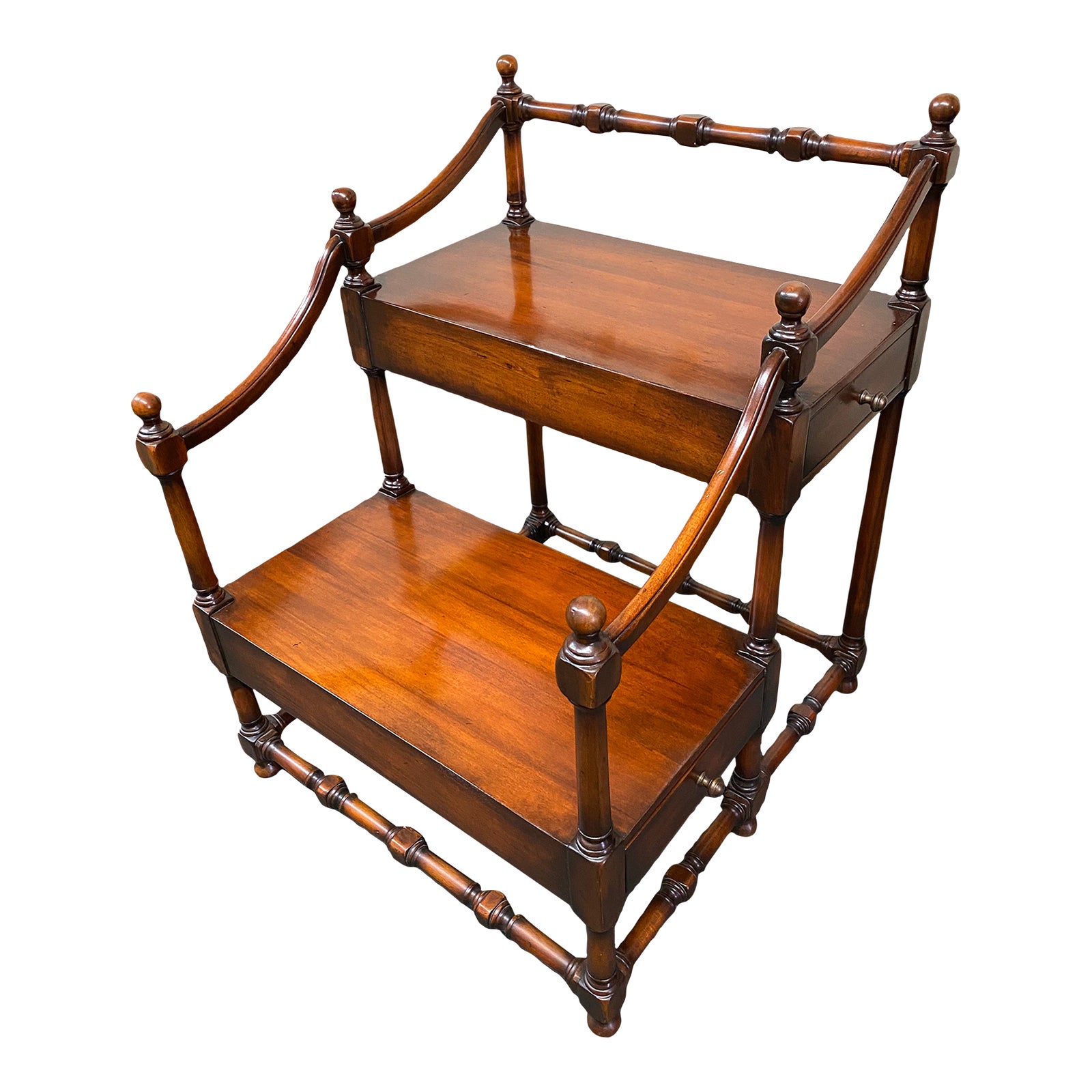 vintage-faux-bamboo-library-steps-6511-1 - Design Plus Gallery