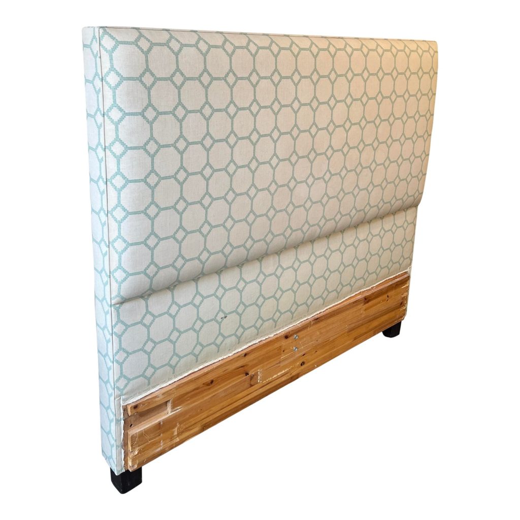 Queen Size Jim Thompson Custom Upholstered Headboard - Design Plus Gallery