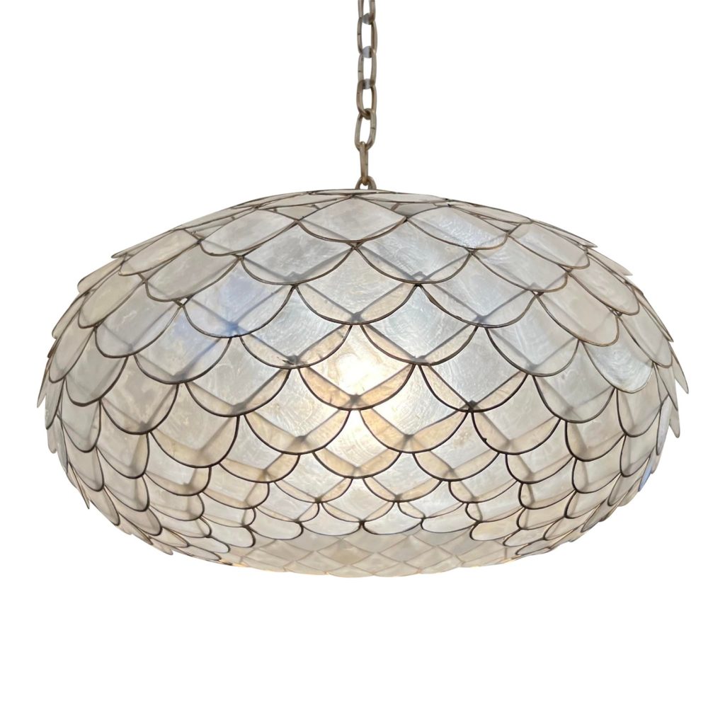 Serena & Lily Scalloped Capiz Shell Pendant. Original Price: $698 ...