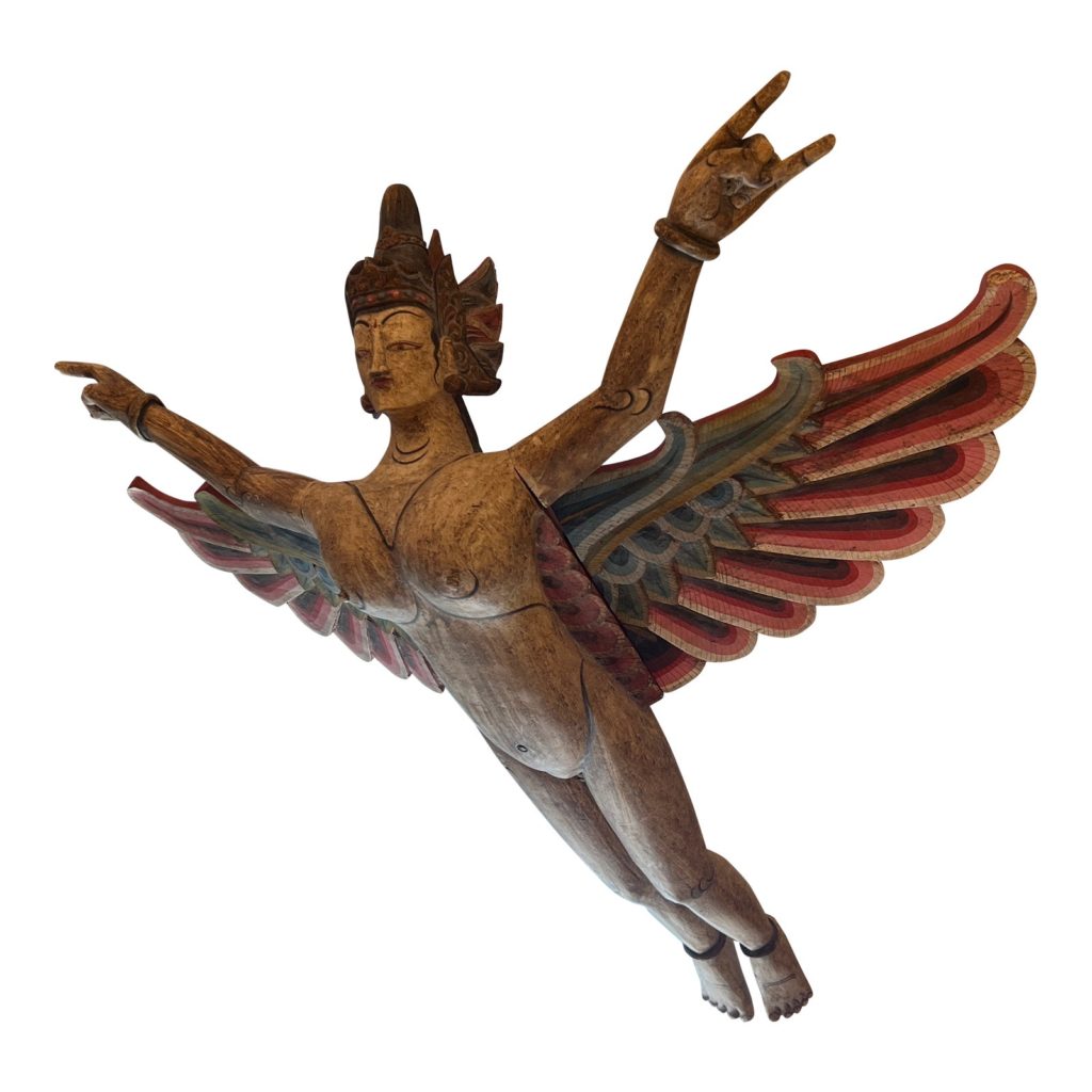 Vintage Garden Guardian Plaster Statues, a Pair | Design Plus Gallery