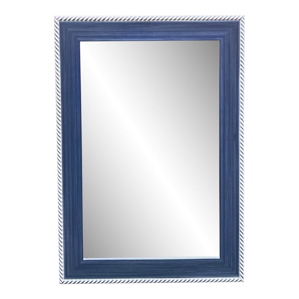 Blue Nautical/Coastal Rope Frame Mirror | Design Plus Gallery