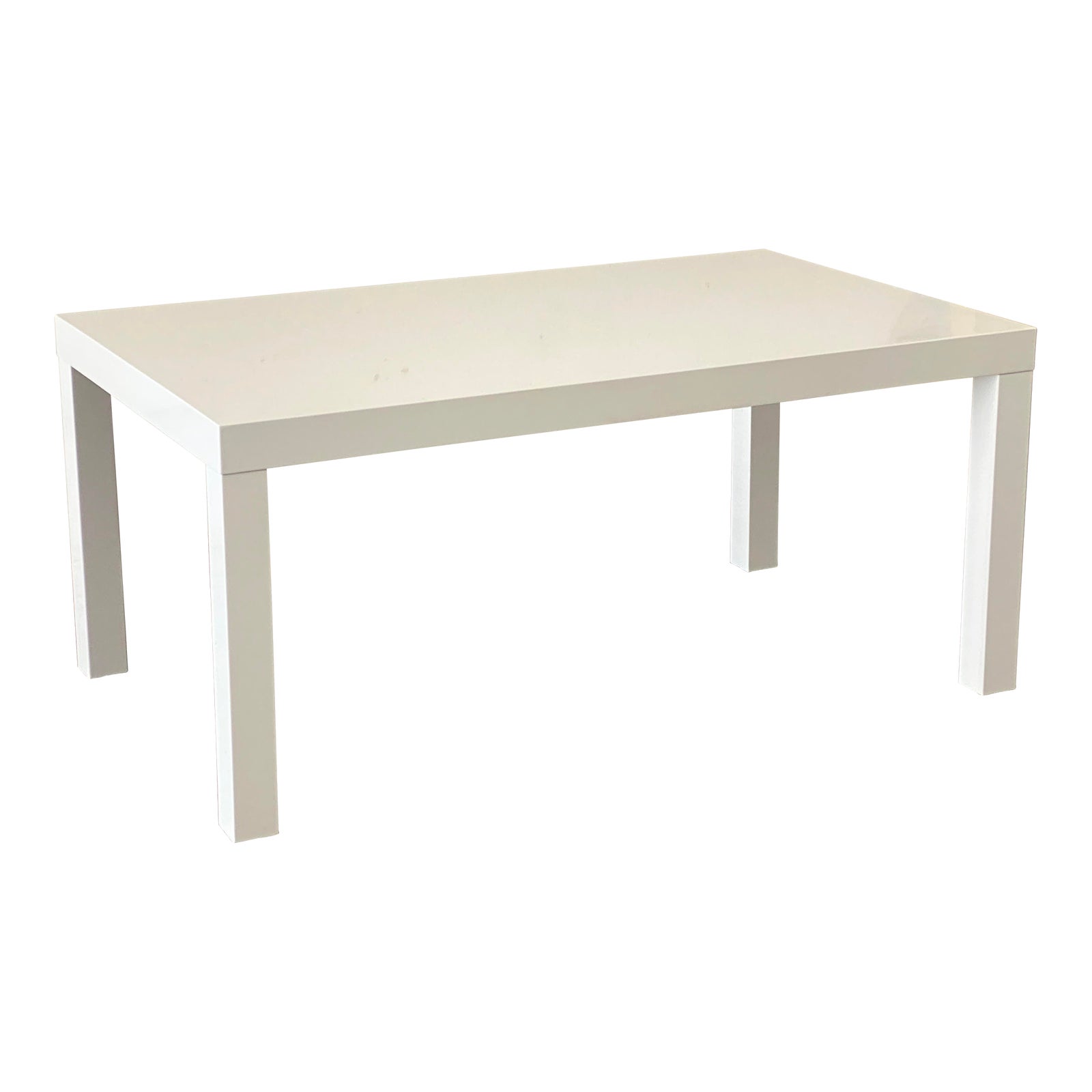 West Elm Parsons White Lacquer Dining Table. Original Price 600 Design Plus Gallery