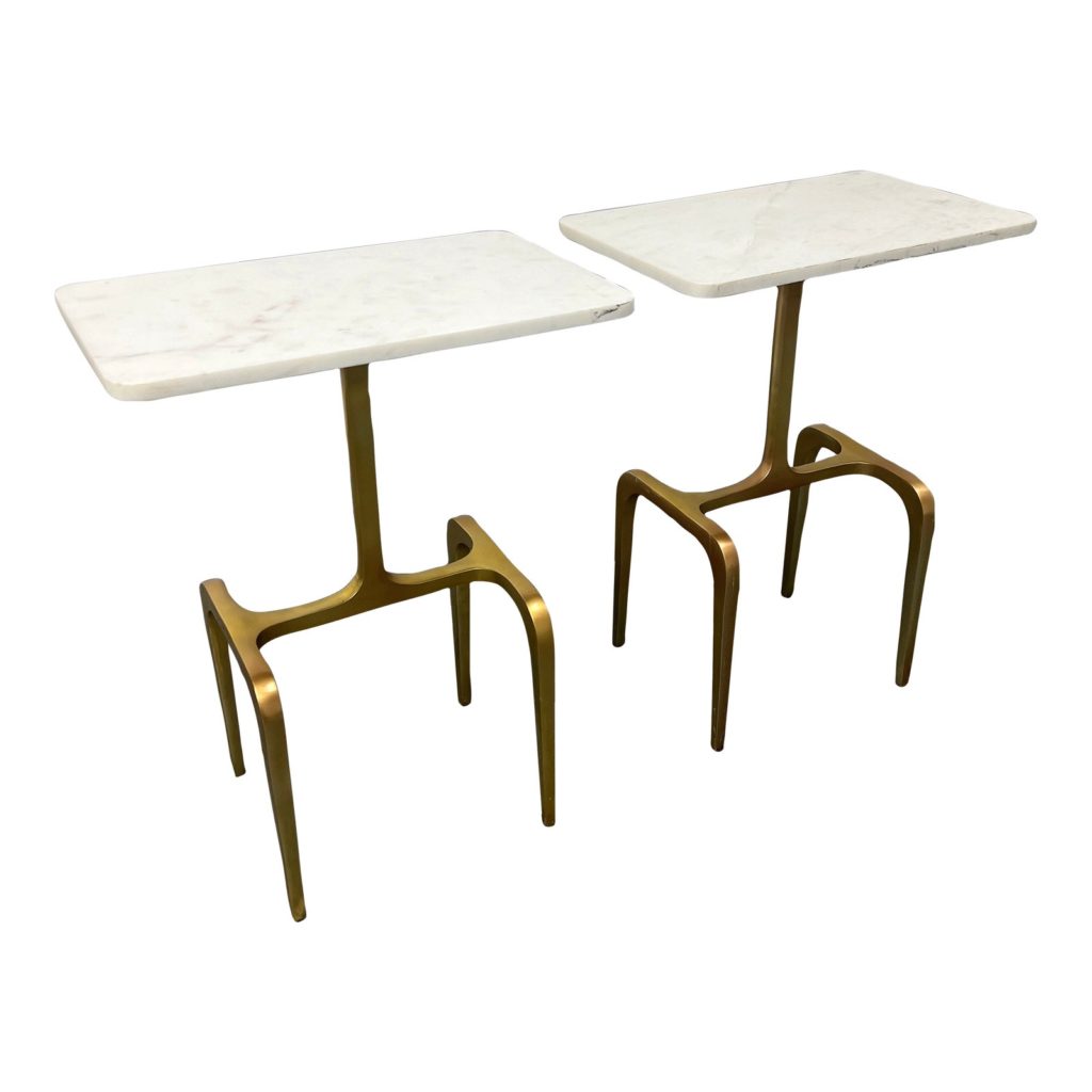CB2 Oxford Side Tables, a Pair - Design Plus Gallery