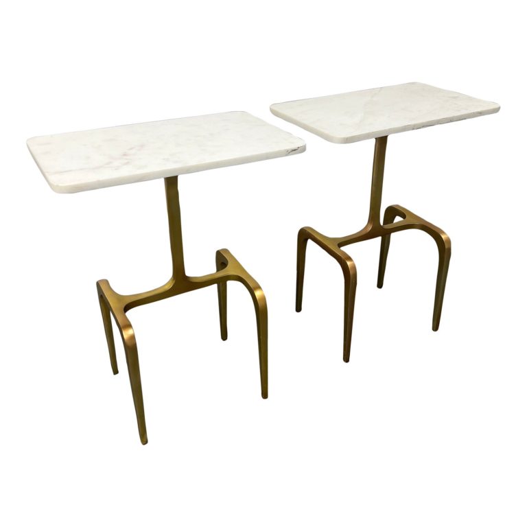 CB2 Oxford Side Tables, a Pair - Design Plus Gallery