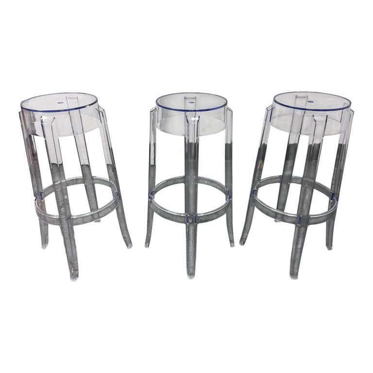 Replica Transparent Clear Ghost Bar Stool - Design Plus Gallery