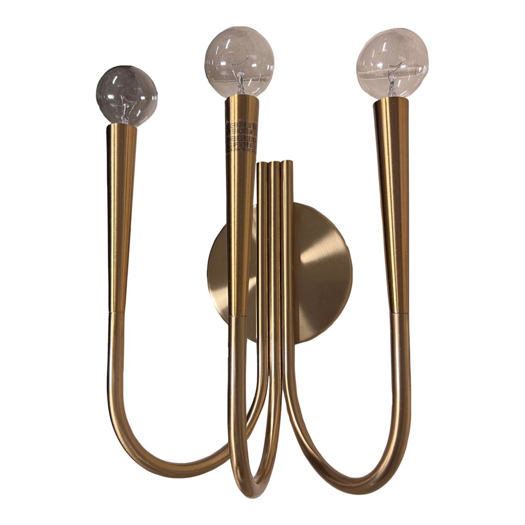 West Elm Three Swooped Arm Sconce - Design Plus Gallery