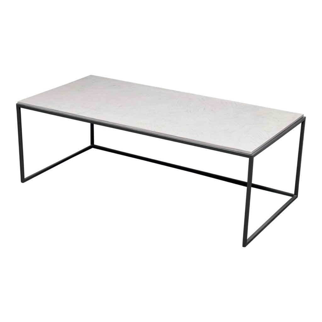 Contemporary Faux Stone Coffee Table - Design Plus Gallery