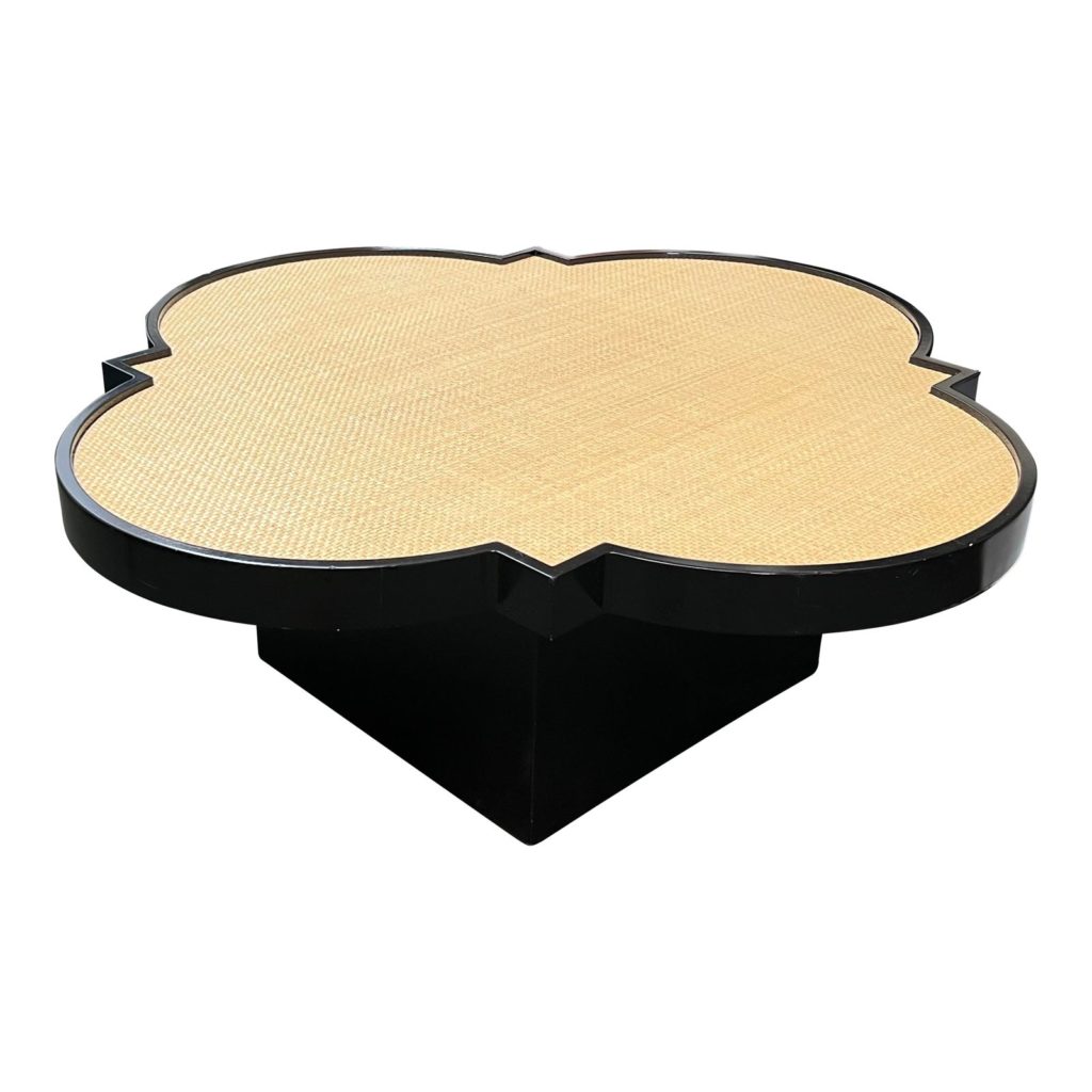 Quatrefoil Wicker Coffee Table | Design Plus Gallery