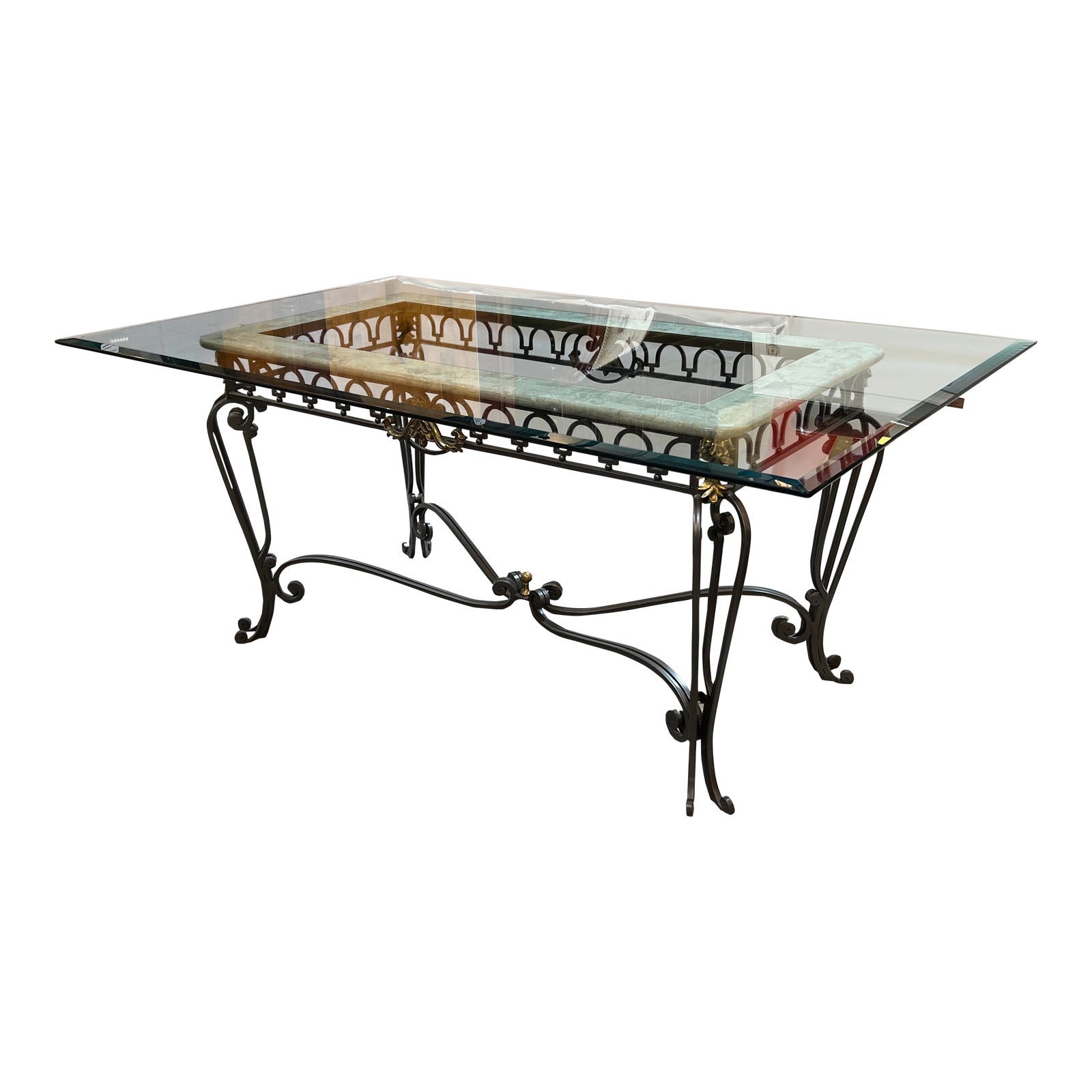 Antique Chinese Carved Figure Base with Glass Top Side Table | Design ...