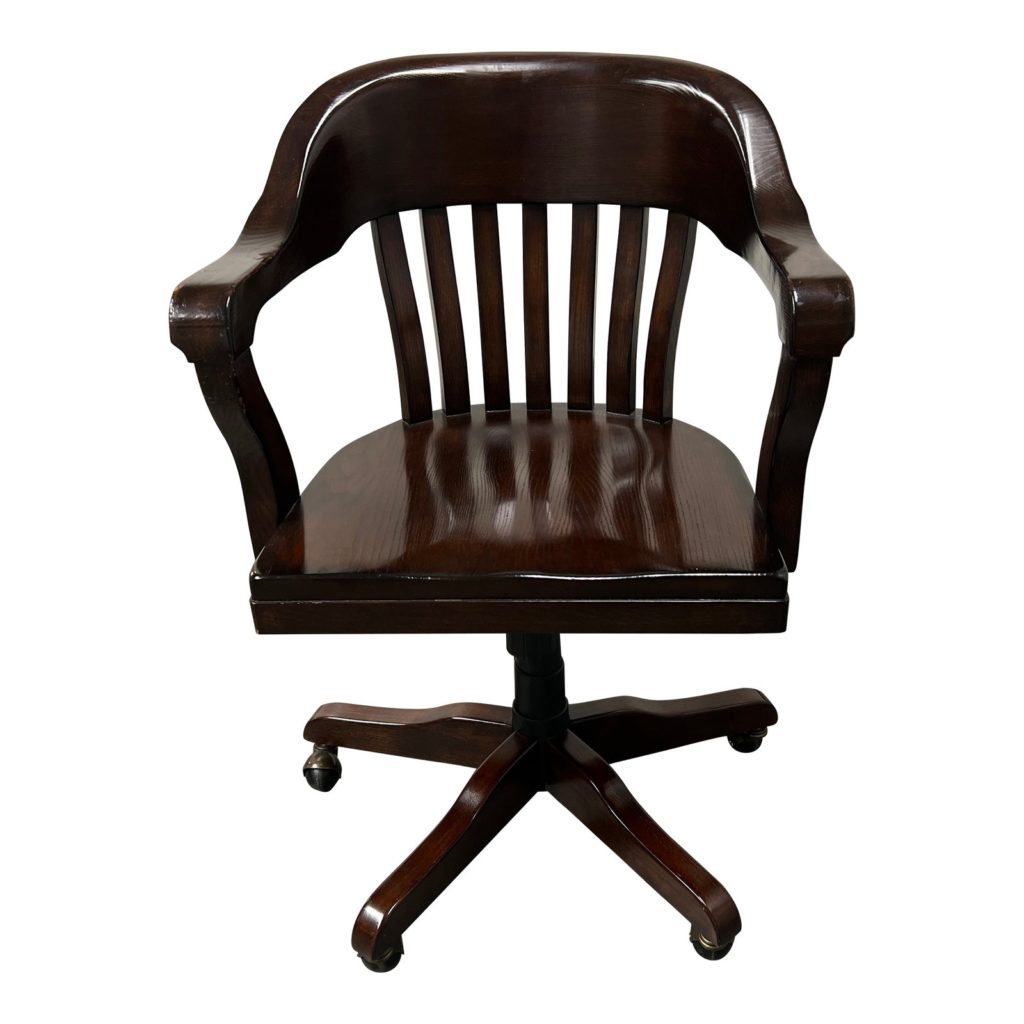 Pottery Barn Vintage Style Banker + Barrister Desk Chair - Design Plus ...