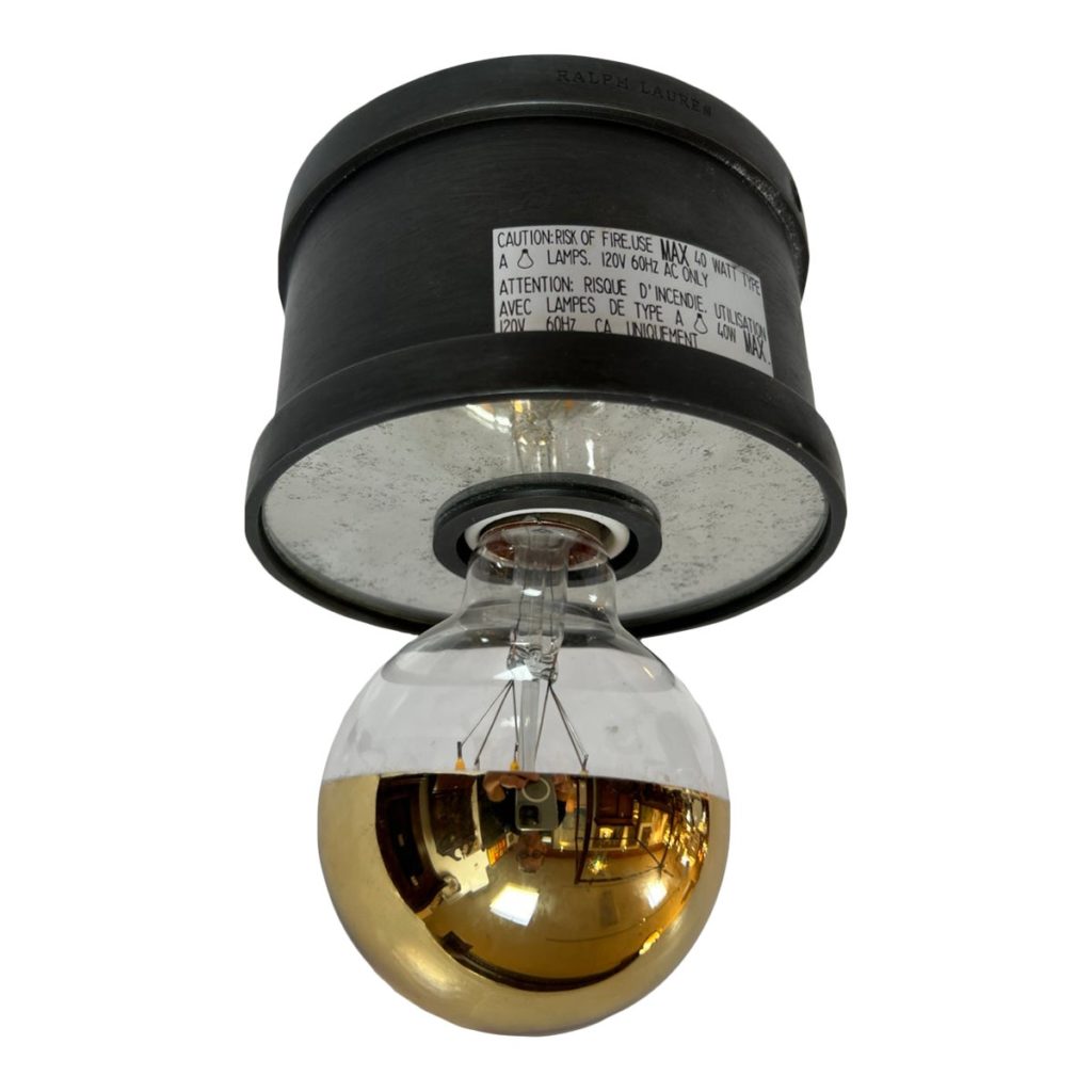 Ralph Lauren Bare Bulb Flush Mount Light - Design Plus Gallery