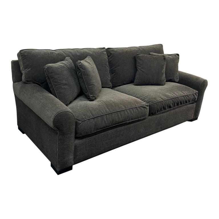 Macy's Traditional Roll Arm Sofa - Design Plus Gallery