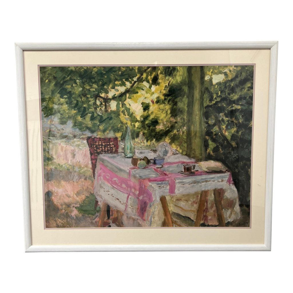 Pierre Bonnard’s Reproduction Oil Painting Print ‘Table Set in a Garden ...
