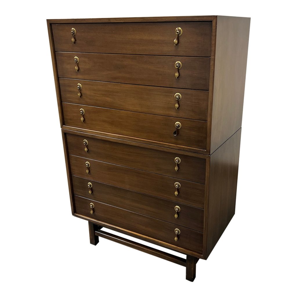 Mid 20th Century Custom Two Piece High Boy Dresser - Design Plus Gallery