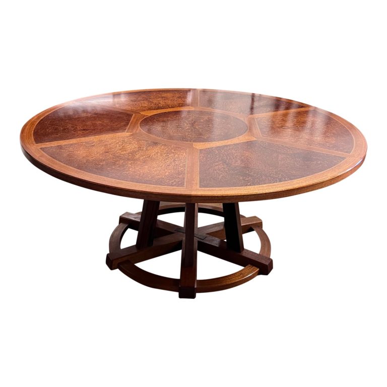 Contemporary Round Glass + Metal Side Table | Design Plus Gallery