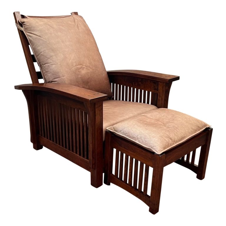 Michaels Furniture Co. Morris Mission Chair + Ottoman - Design Plus Gallery