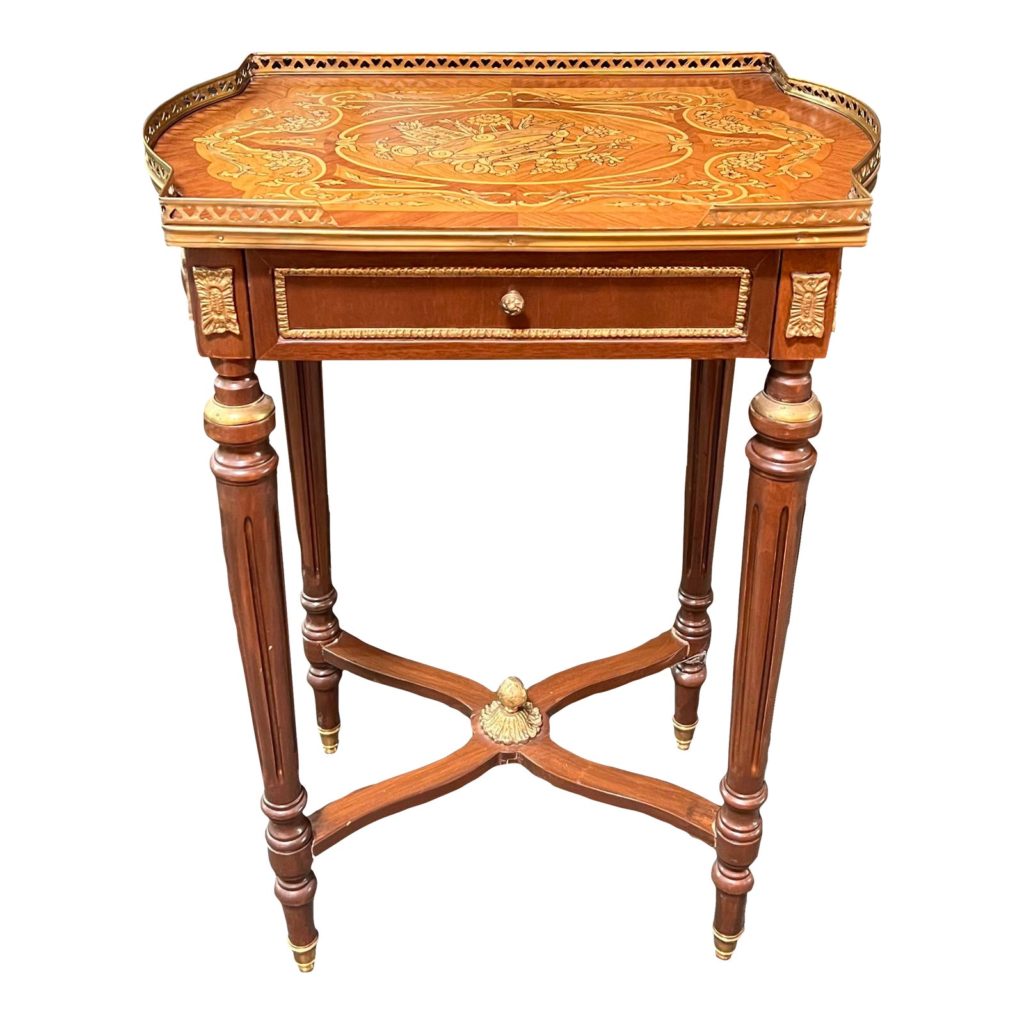 Vintage Mahogany French Neoclassicism Louis XVI Side Table | Design ...