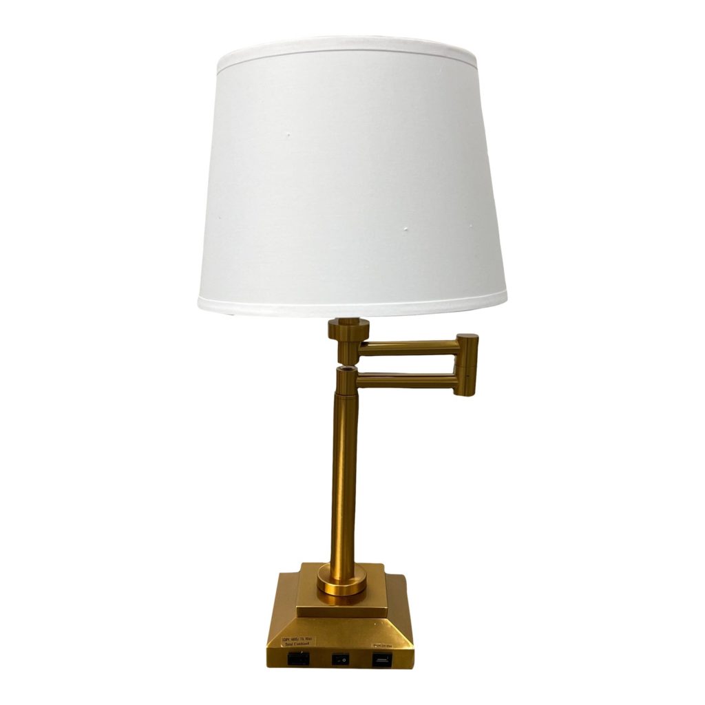 Possini Euro Design Camber Workstation Warm Gold Swing Arm Desk Lamp ...