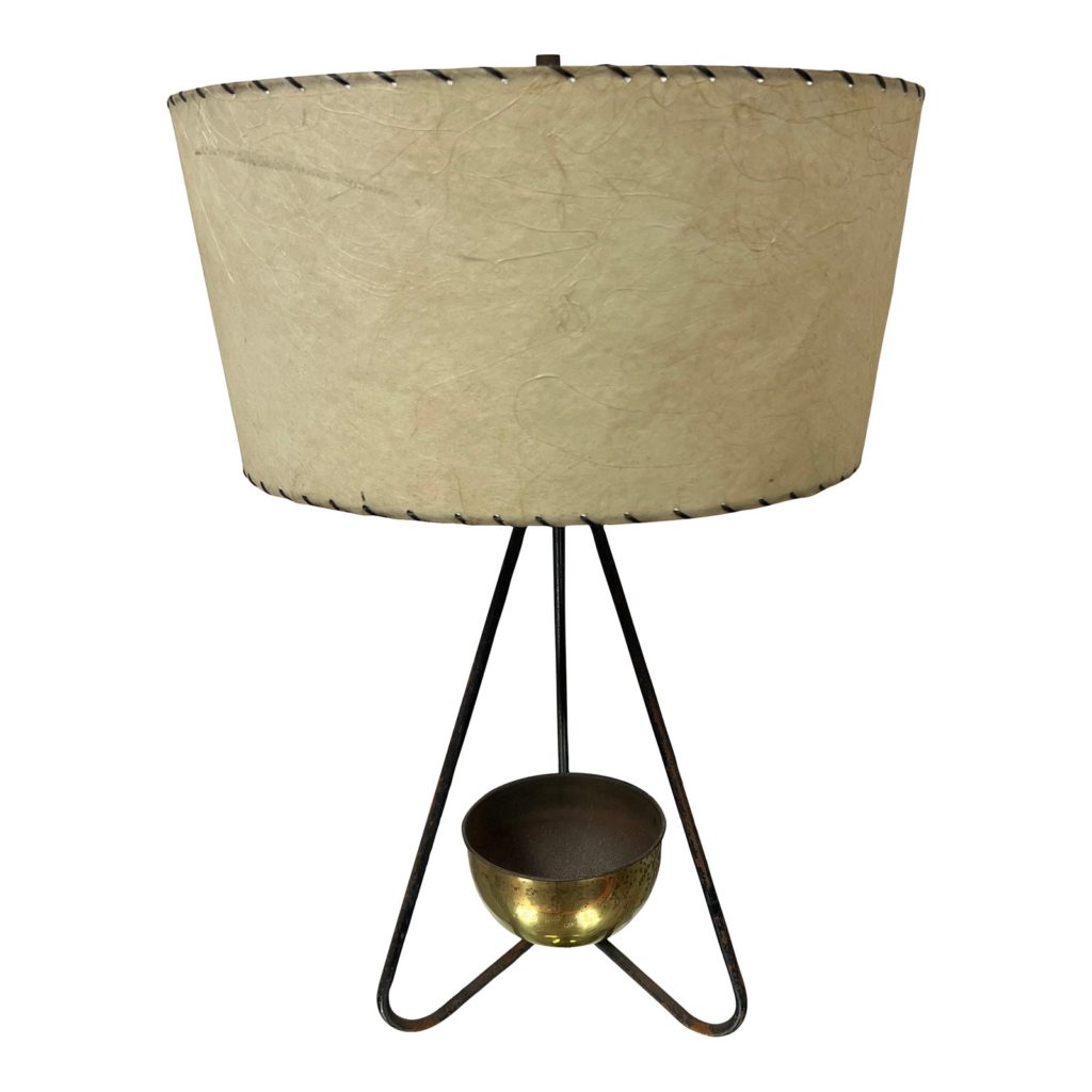 Vintage Mid Century + Rustic Table Lamp - Design Plus Gallery