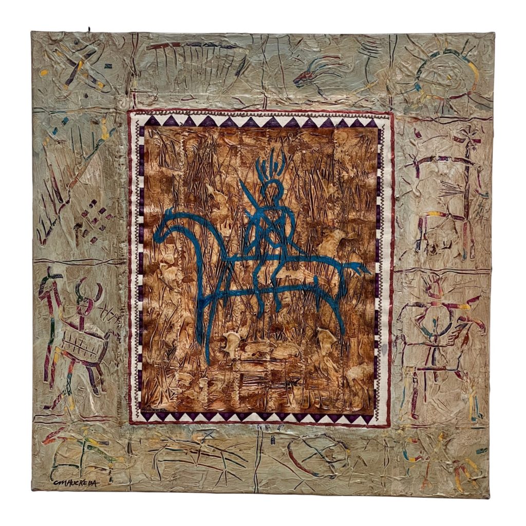 charles-huckebas-ute-tribe-horse-rider-signed-titled-5896 - Design Plus ...