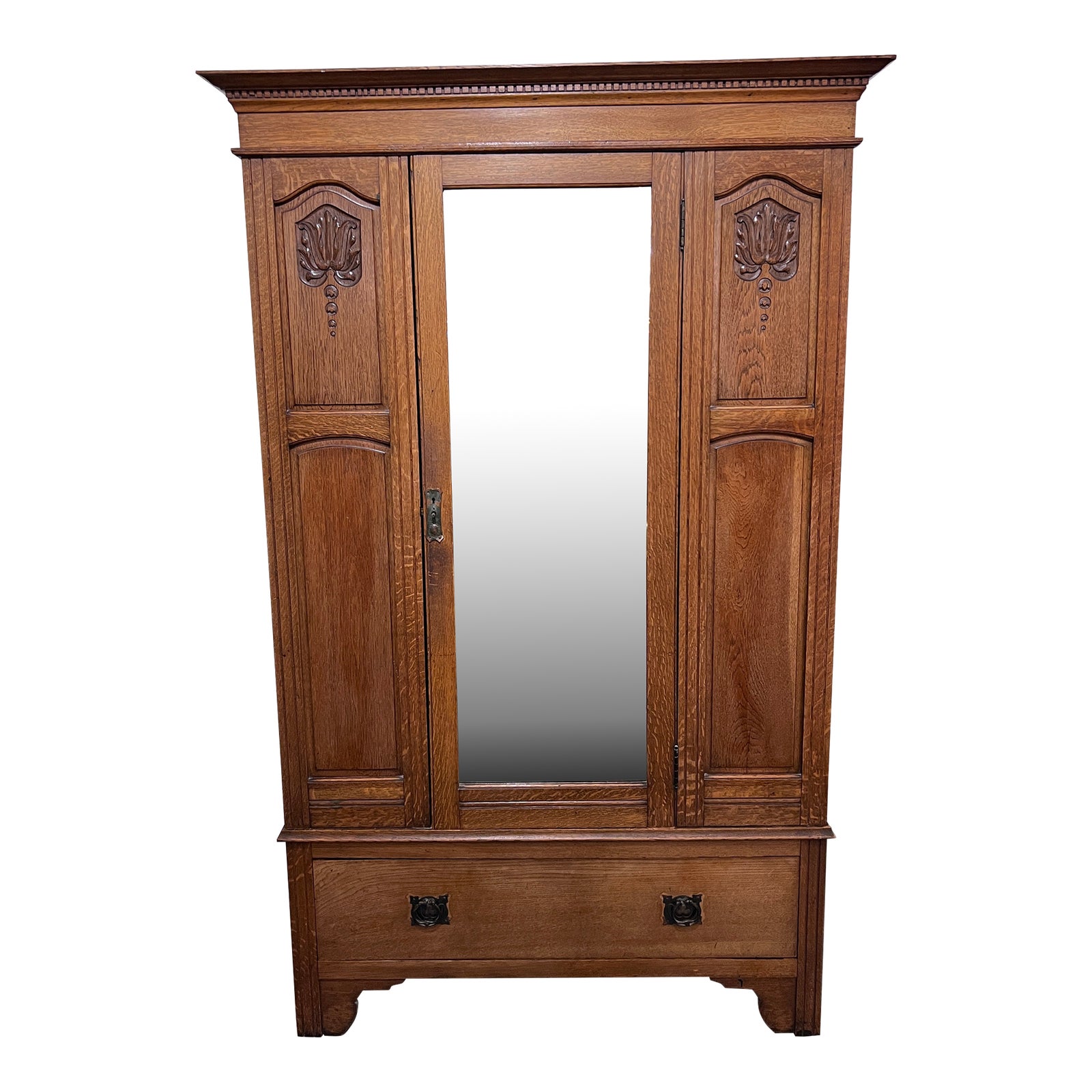 Antique Edwardian Oak Wood Armoire Design Plus Gallery