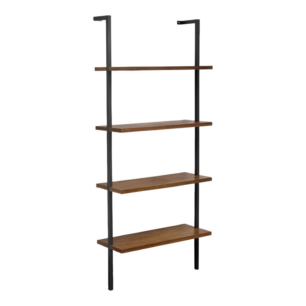 CB2 Helix Acacia Wood + Metal Frame Wall Mounted Shelves. Original ...