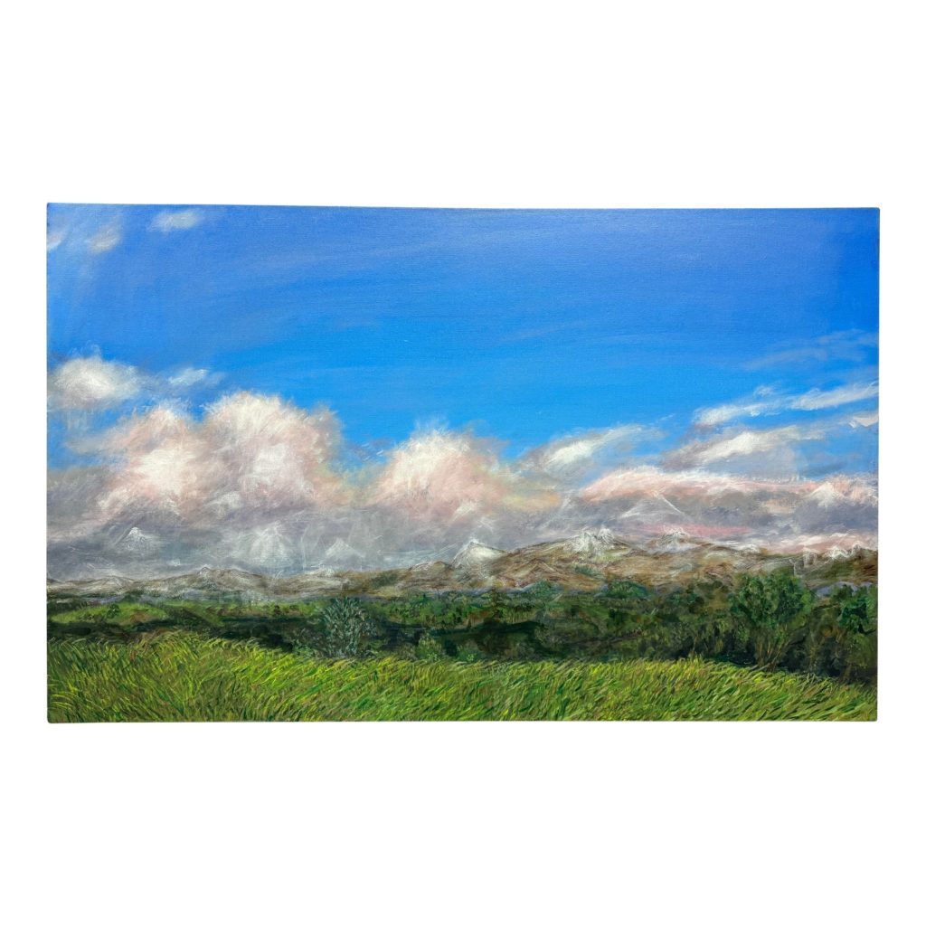 Tom Kirk Original Mt. Tamalpais Landscape Acrylic Painting on Canvas ...