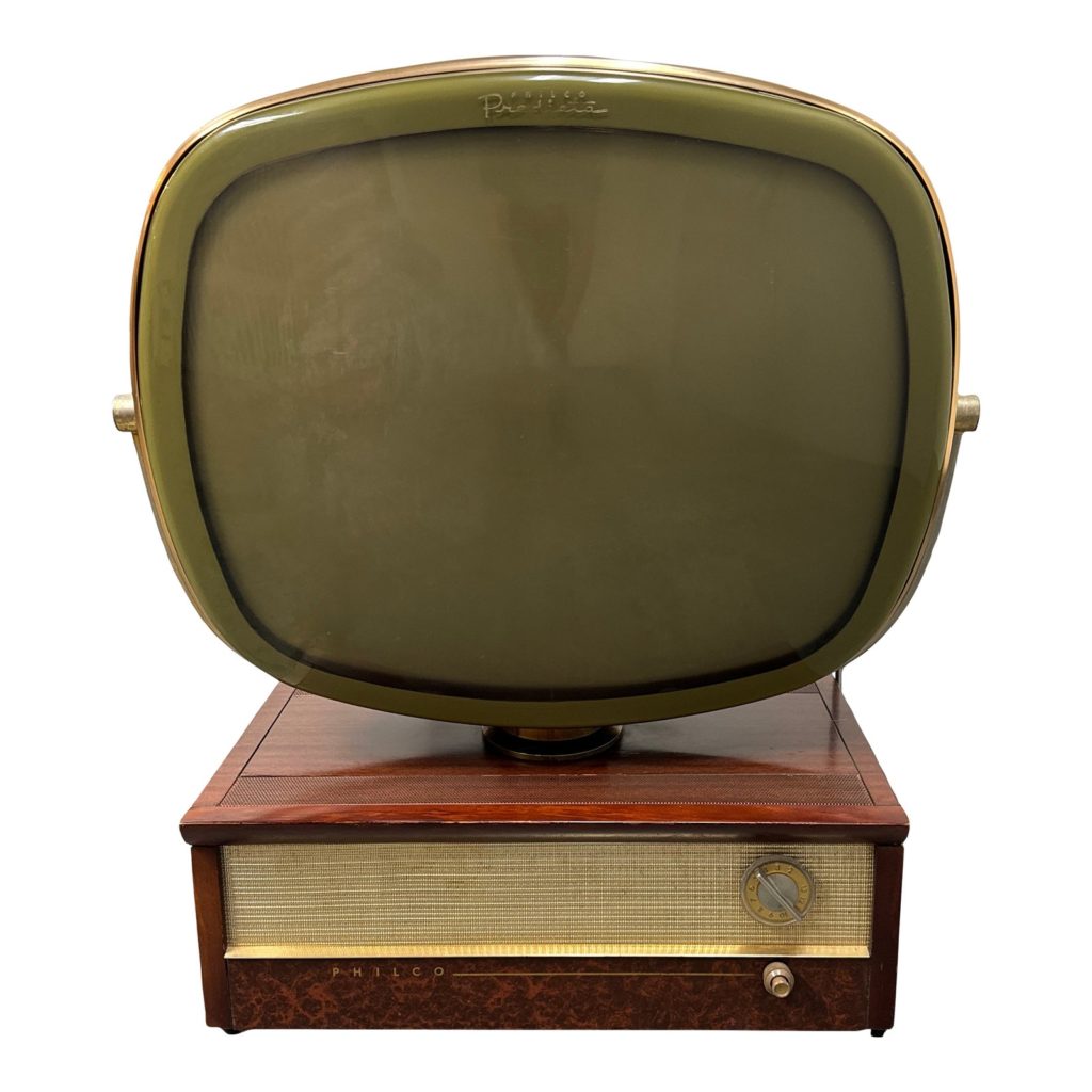1959 Philco Predicta Holiday 21 Inch Black + White Mid Century Swivel ...