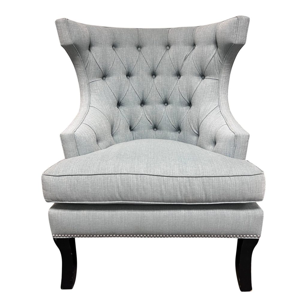 Contemporary Tufted Wingback Arm Chair - Design Plus Gallery