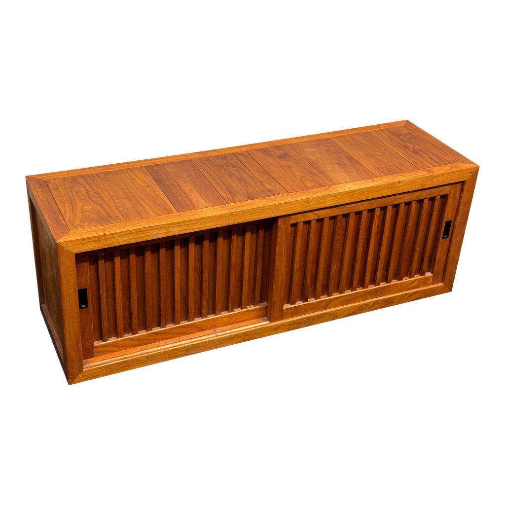 Japanese Teak Shoe Storage Bench - Design Plus Gallery