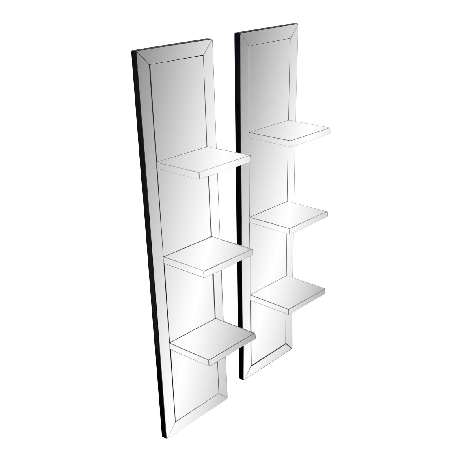 Horchow Mirrored Shelf Wall Panels, a Pair. Original Price: $970 ...