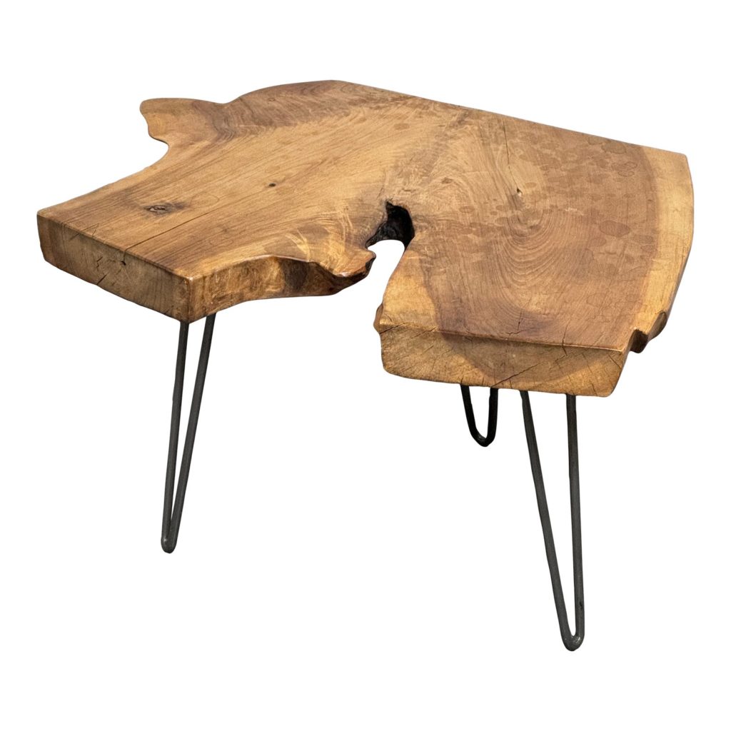 Organic Modern Live Edge Accent Table - Design Plus Gallery