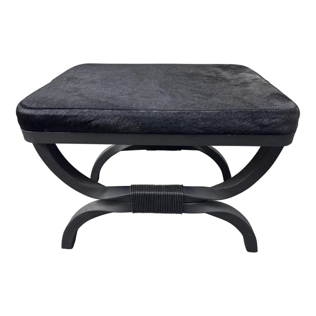 Brent Beldock for Cb2 Black Serpette Cowhide Stool. Original Price ...