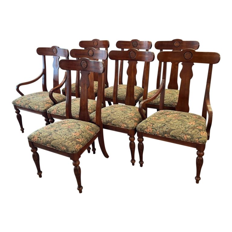 Ethan Allen British Classics Dining Chairs, Set of Eight - Design Plus ...