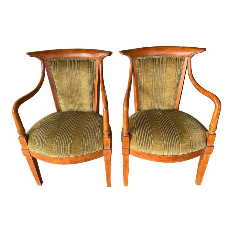 Italian Off-White Chairs, A Pair | Design Plus Gallery