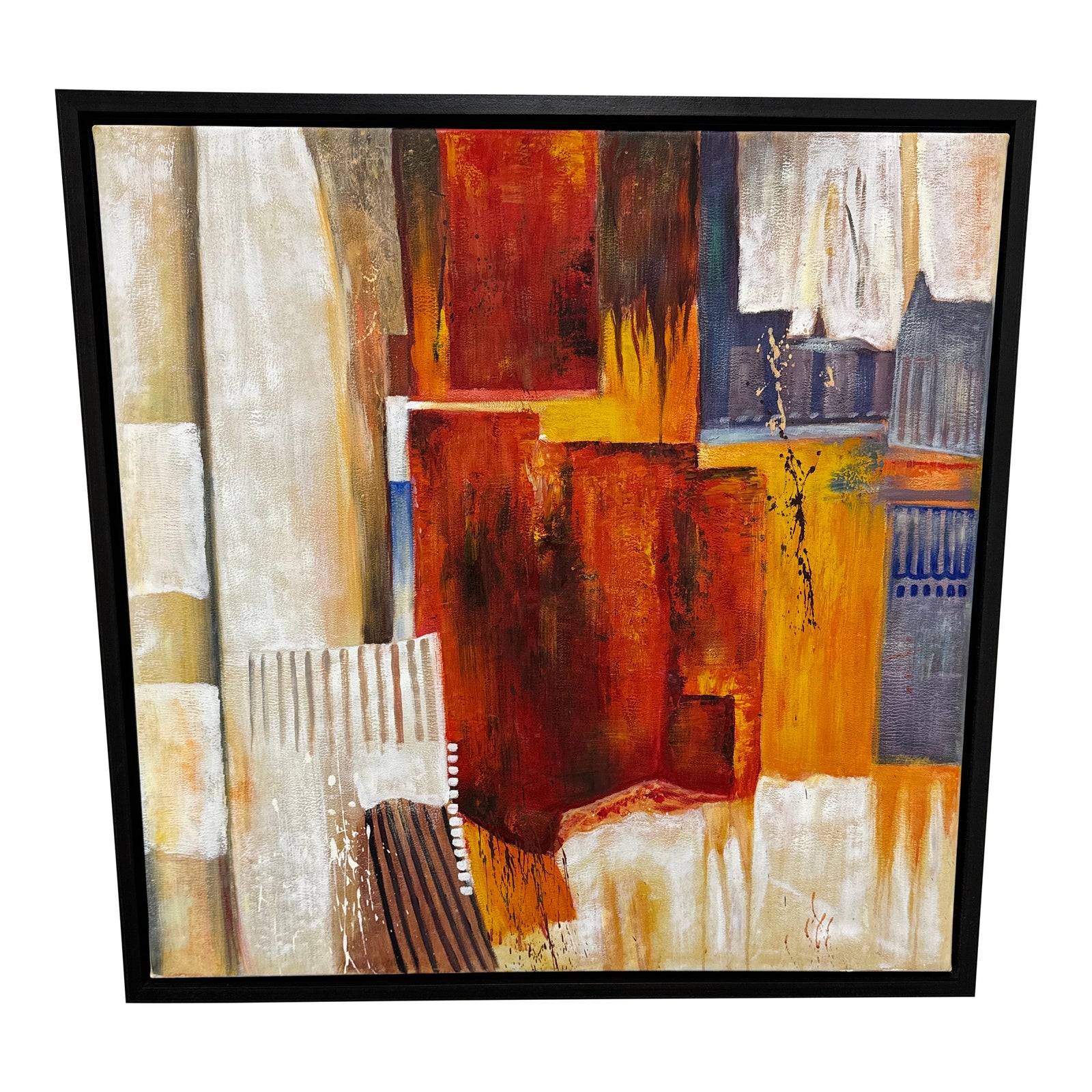 1964 Richard Ewen Still Life on Blue Table Original Framed Painting ...