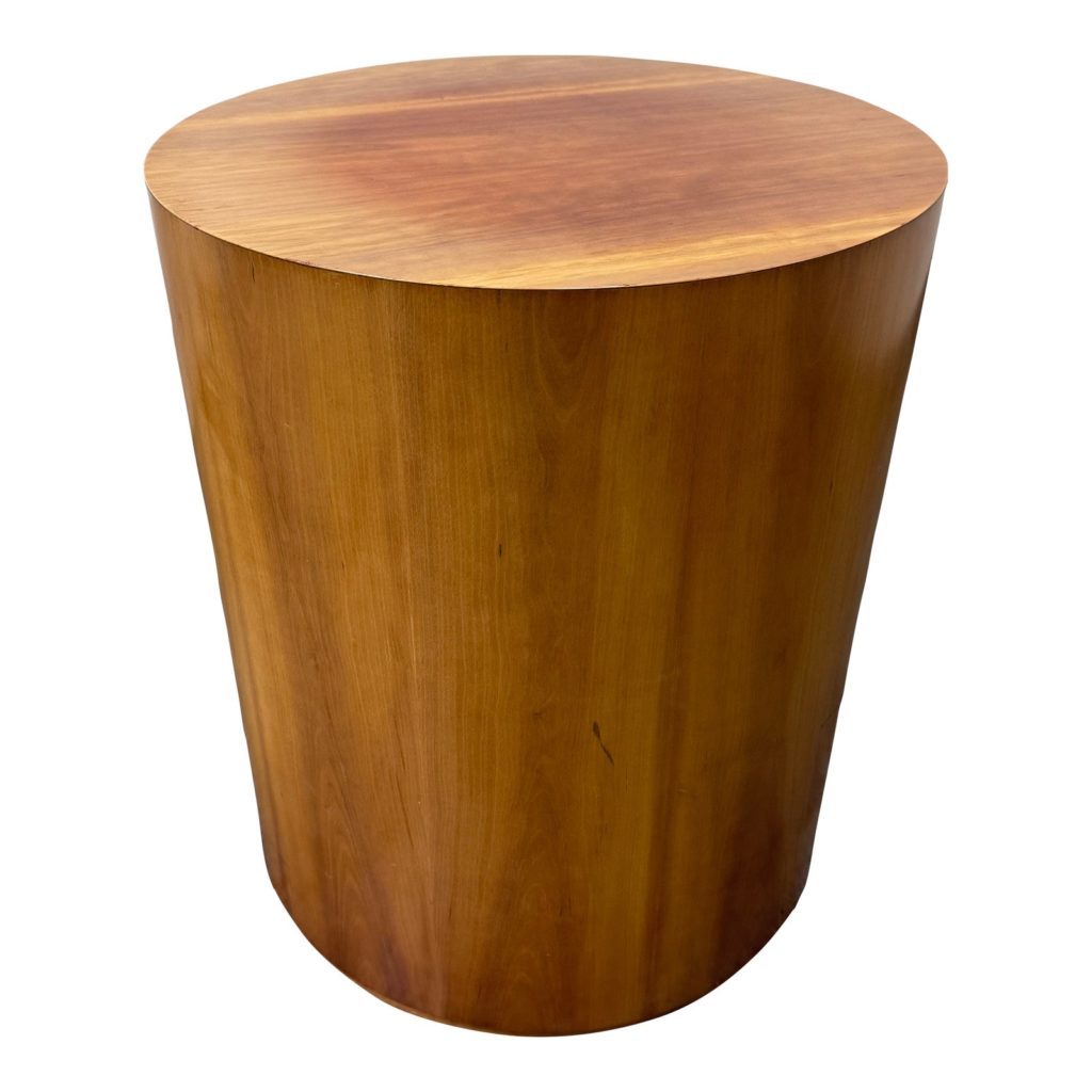 Cherrywood Cylinder Side Table - Design Plus Gallery
