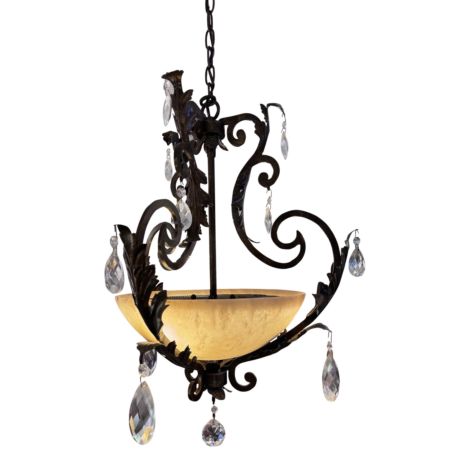 fredrick-ramond-single-bowl-barcelona-chandelier-5696-2 - Design Plus ...