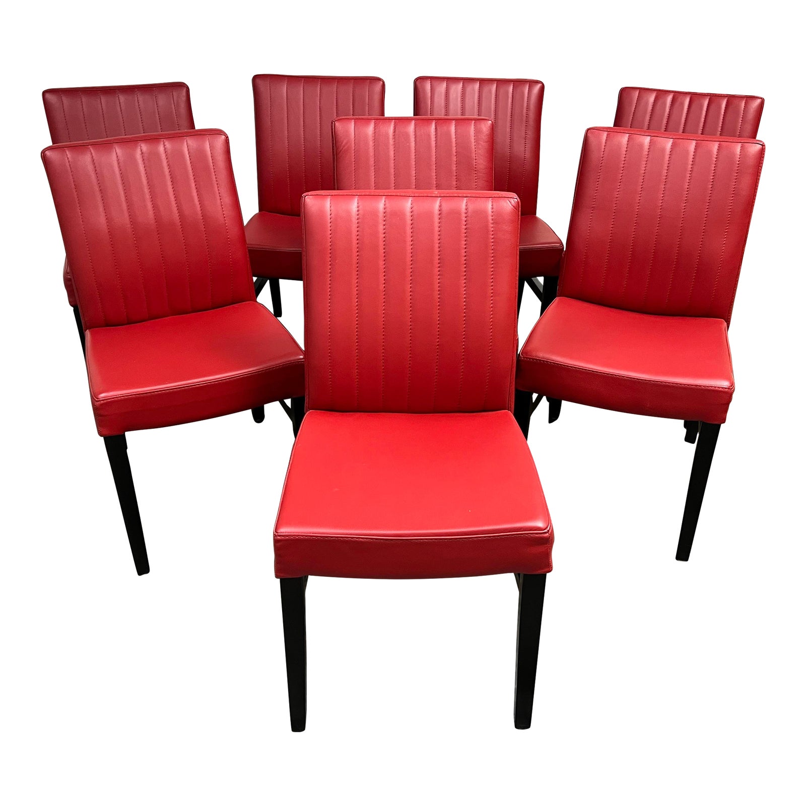 Modern Red Leather Dining Chairs Cassina Cab 412 China Red Leather