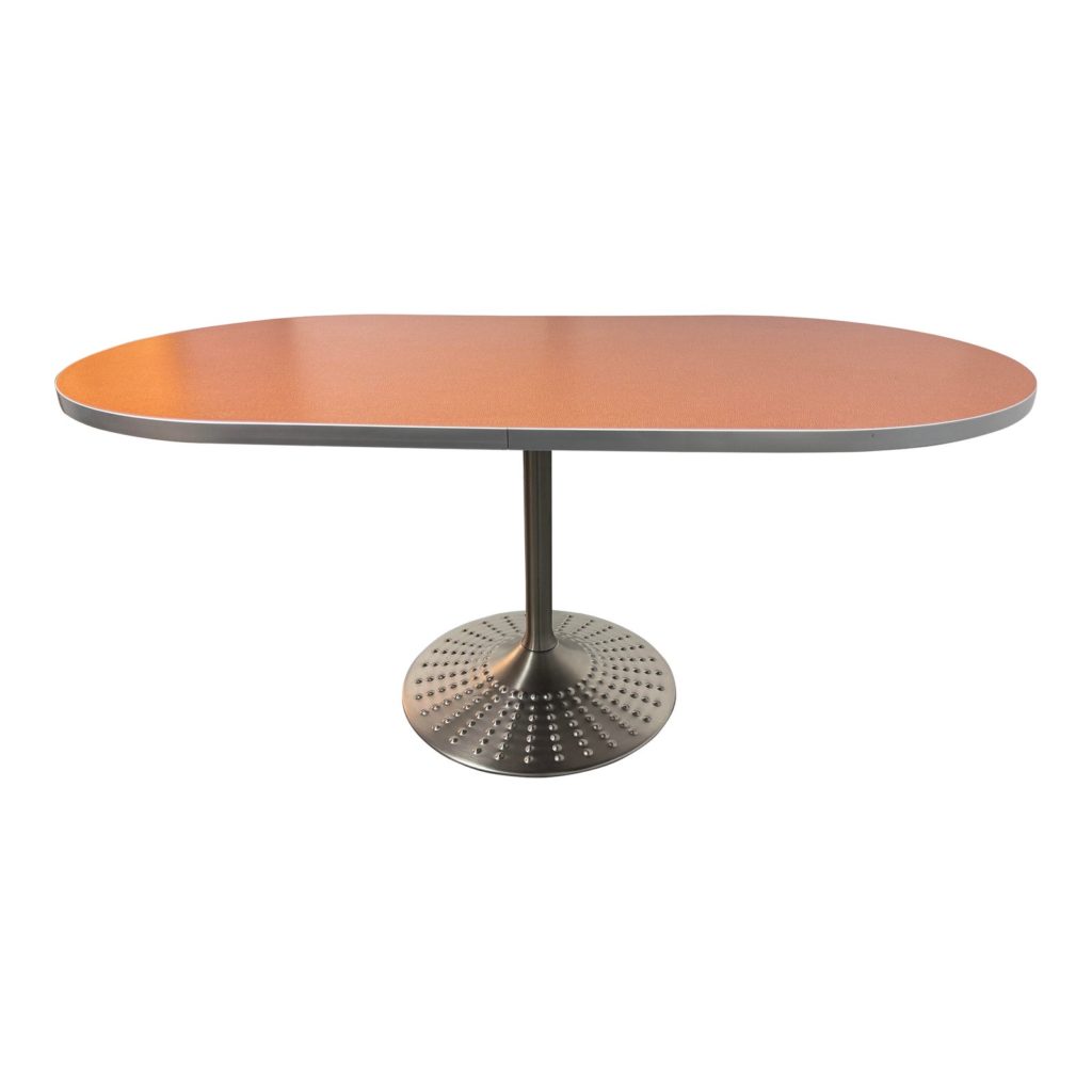 West Coast Industries Racetrack Pedestal Dining Table - Design Plus Gallery